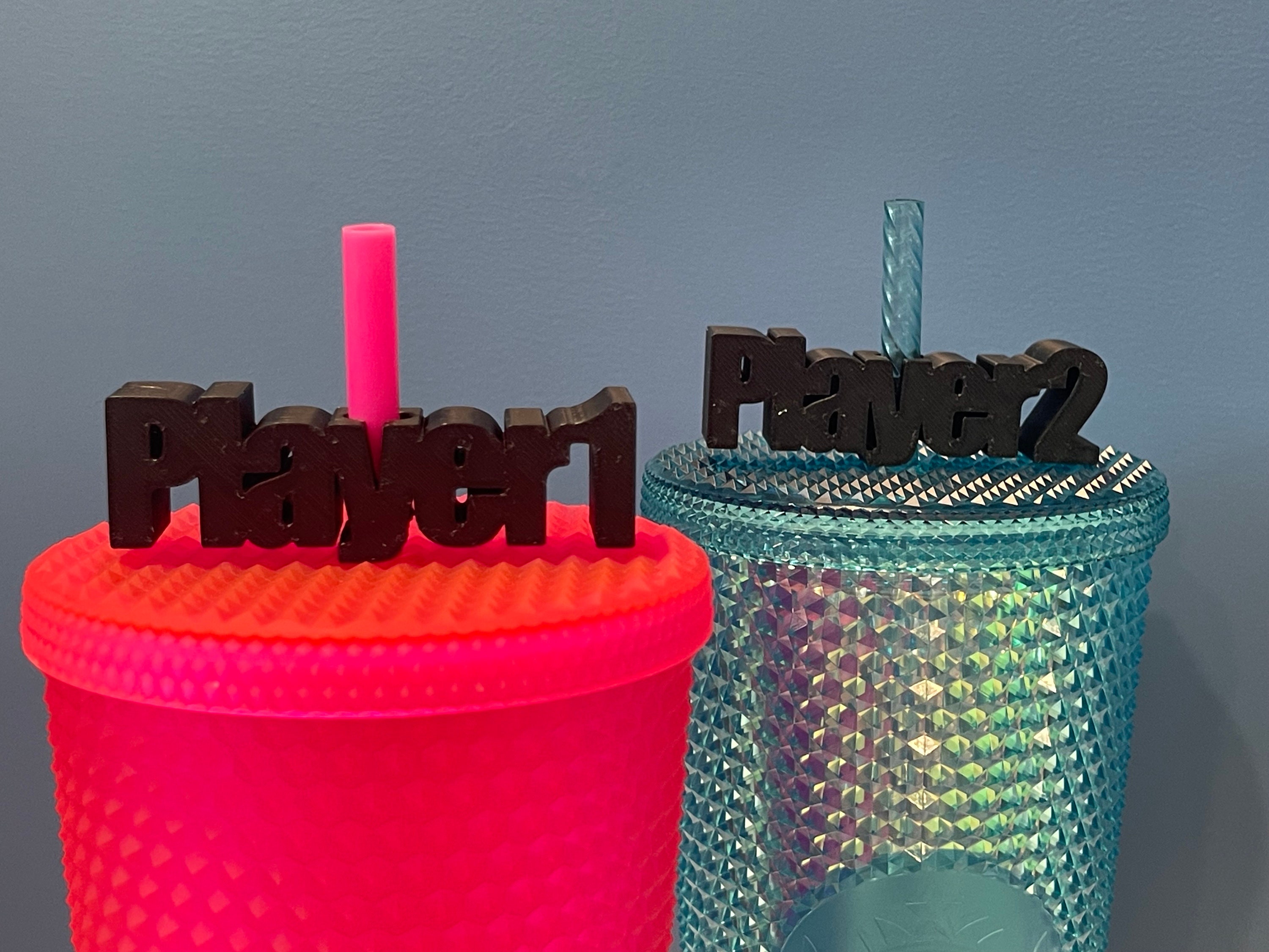 Player 1/ Player 2 Straw Buddy | Party Favors | Gaming Party - Etsy