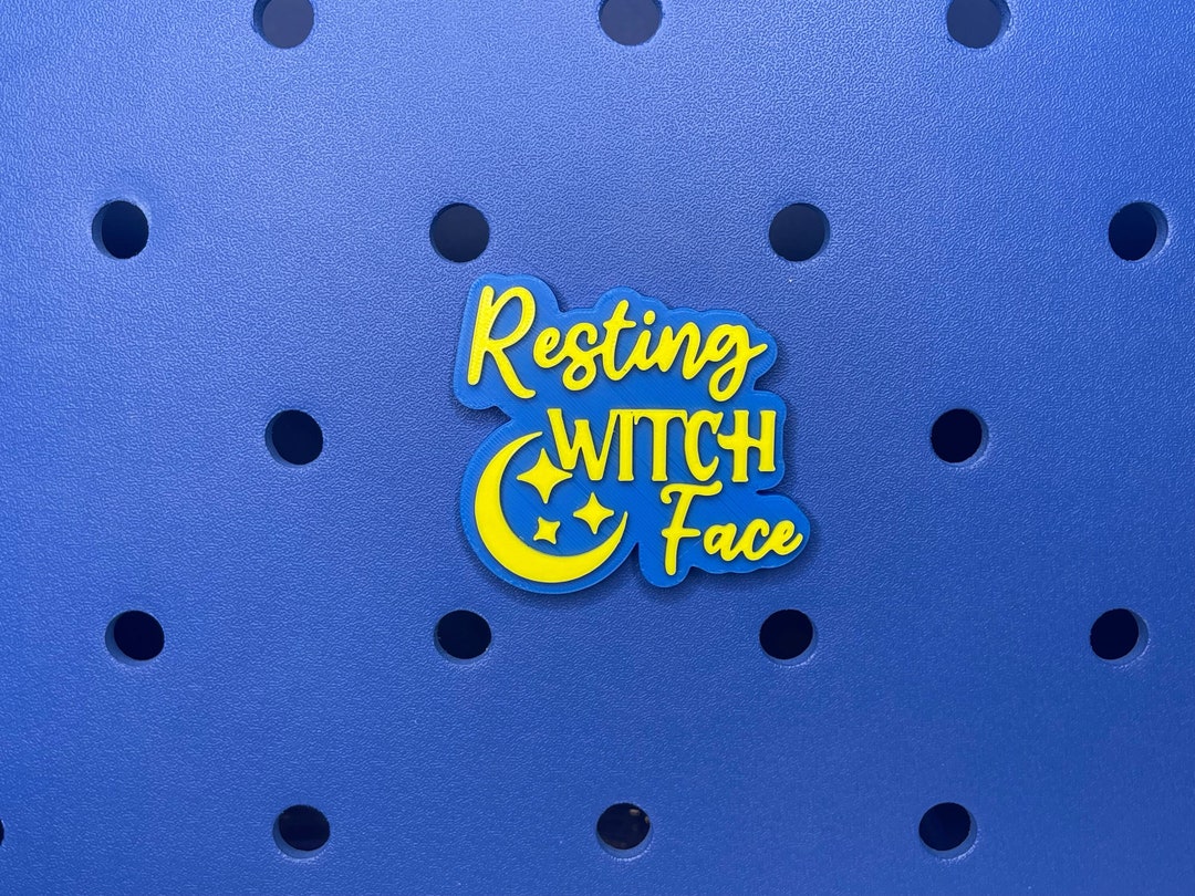 Resting Witch Face Bogg Bag Charm | Bogg Bag Accessories | Bogg Bag ...