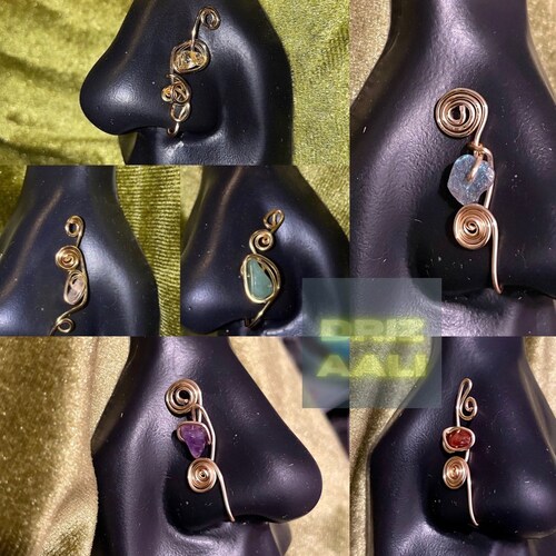 Dangle Nose Cuff no Piercing Necessary Adjustable Fake / - Etsy