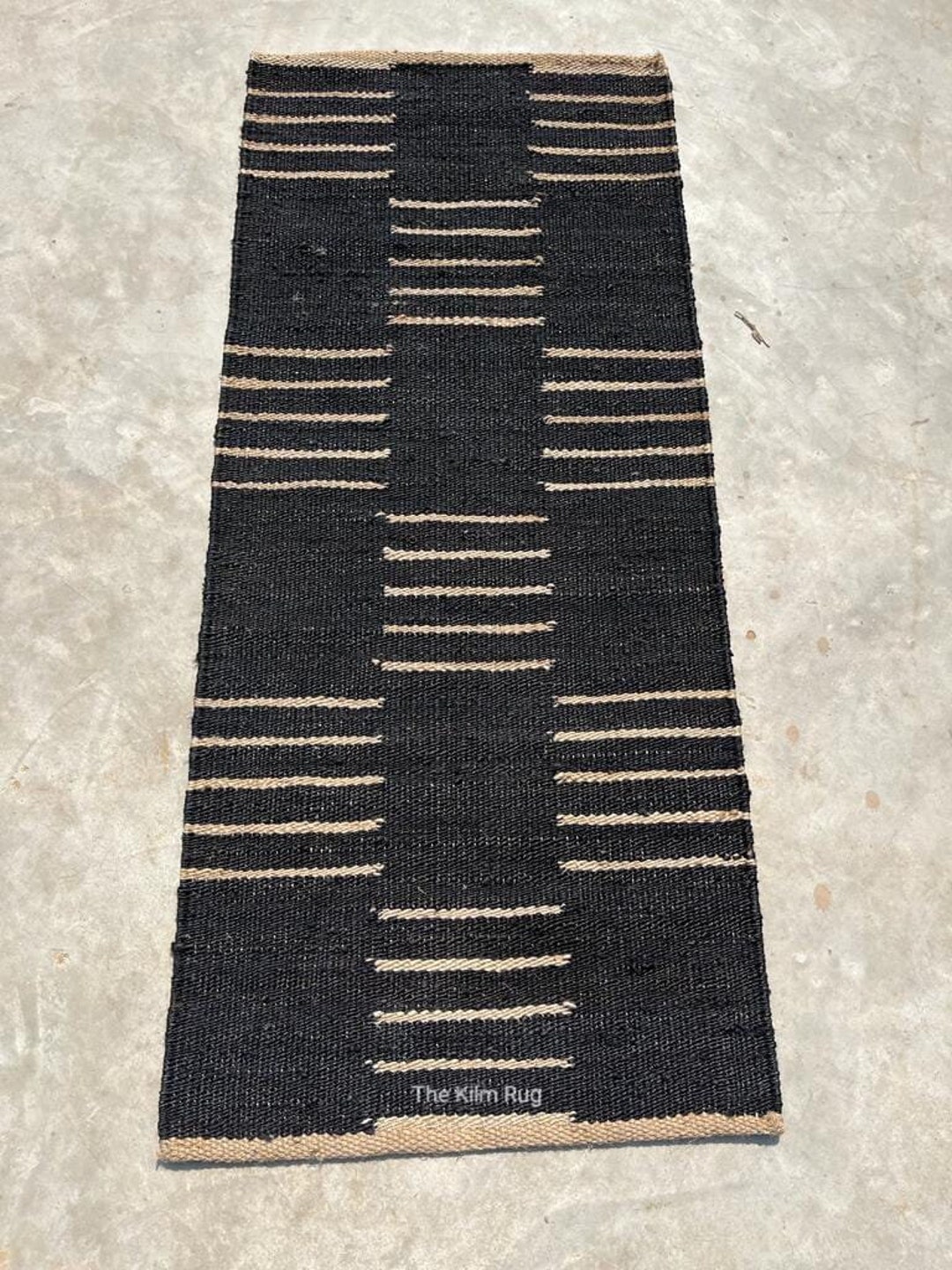 Black Hemp Jute Runner, Jute Stair Runner, Jute Runner, Entryway Runner ...