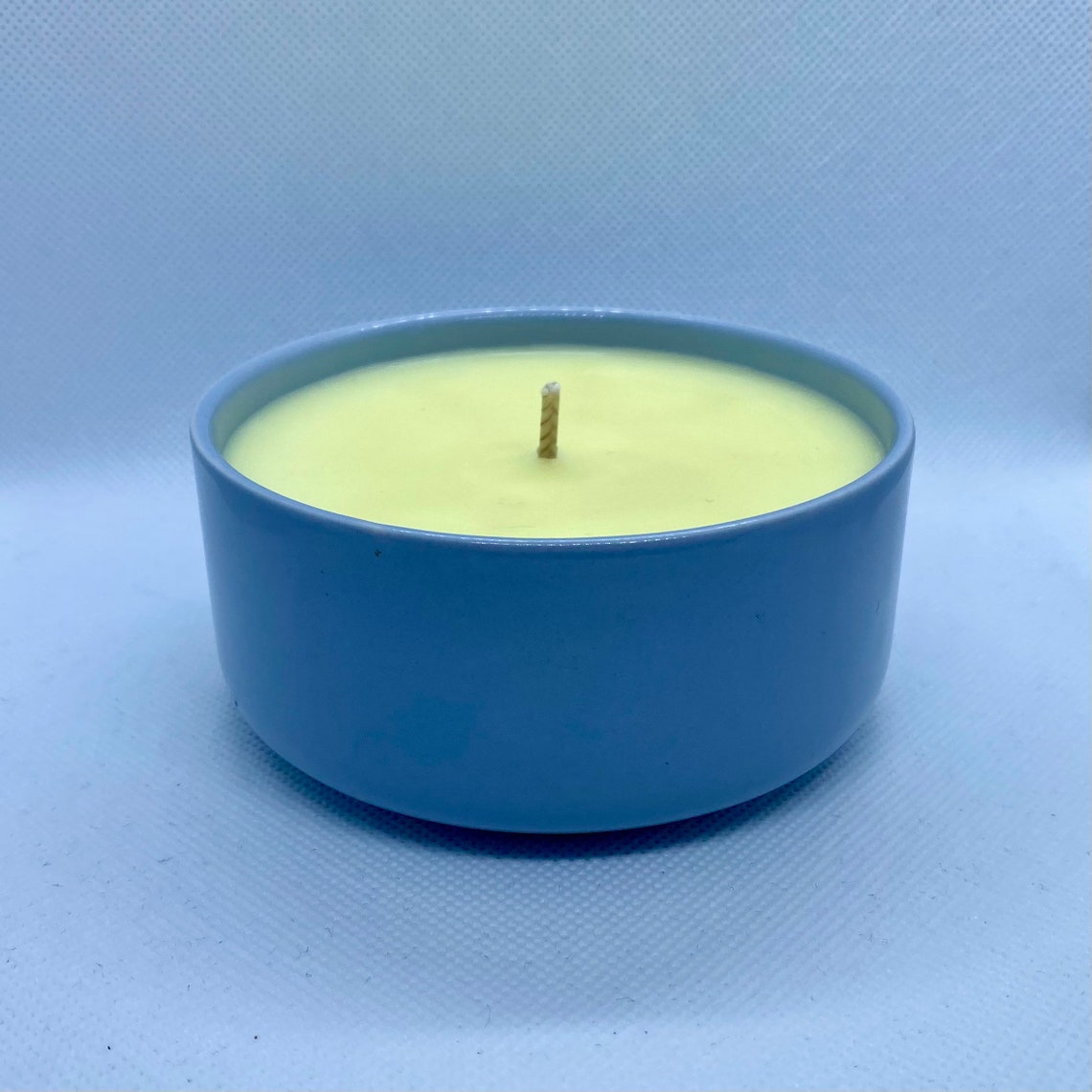 Simple Blue Container Candle - Etsy