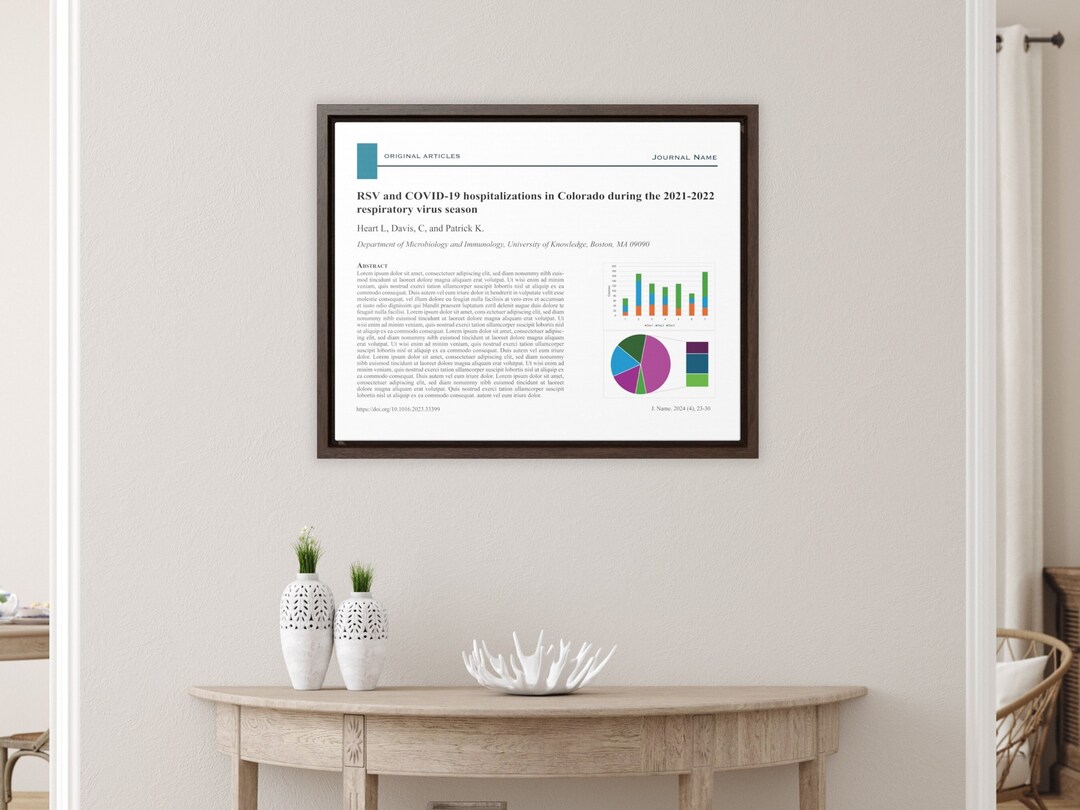 Custom Publication Canvas Print for Phd Gift - Etsy