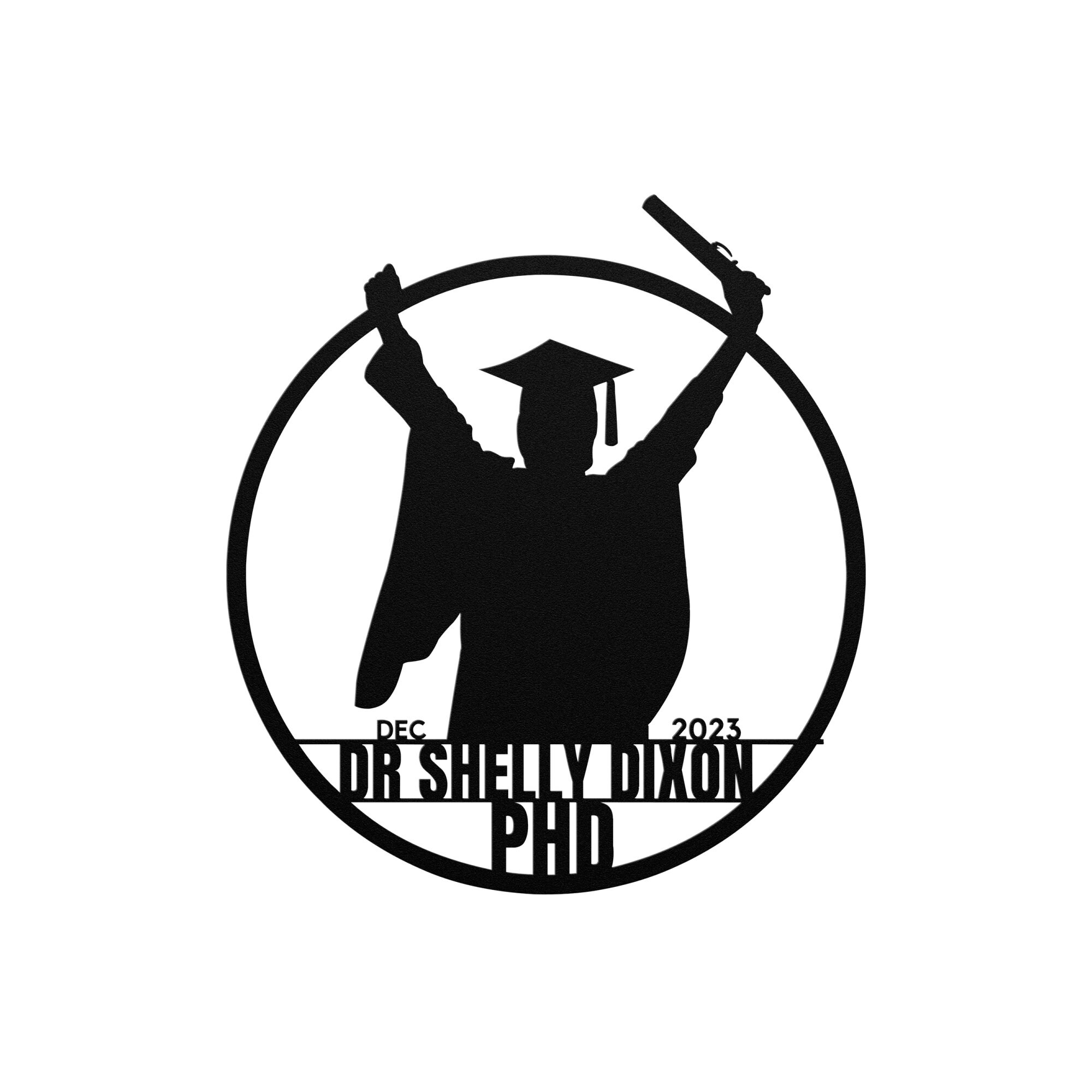 Phd Graduation Metal Sign for MA Edd Phd Gift - Etsy