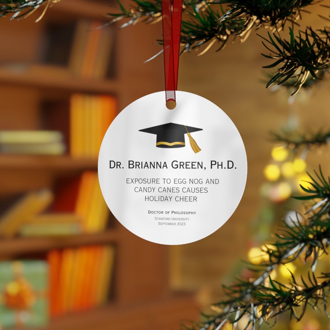 Phd Christmas Ornament as Graduation Gift for MA, Edd, Phd - Etsy