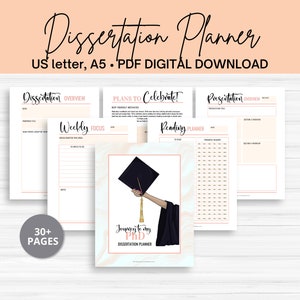 Dissertation Planner, Thesis Planner, for Phd, Edd, Masters ...