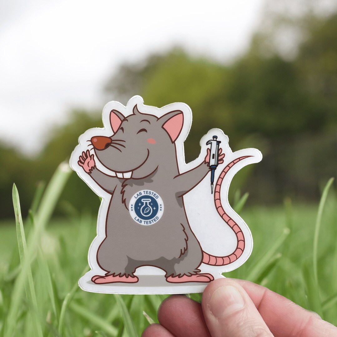Lab Rat Biology Sticker for Science Student - Etsy