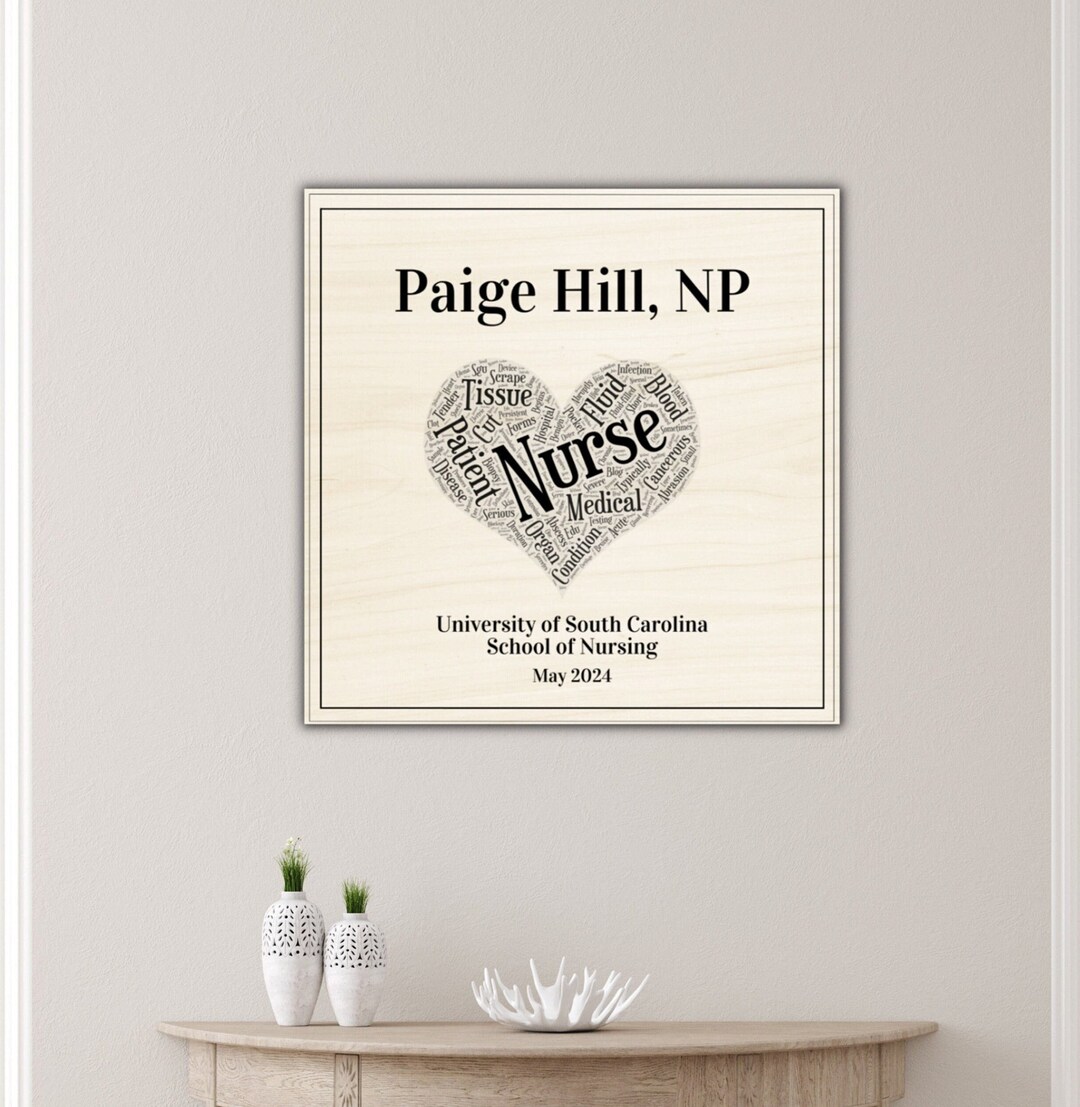 Nursing Student Wood Print for Nursing School Graduation Gift - Etsy