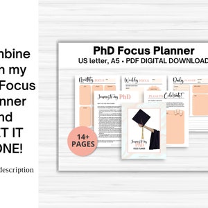 Dissertation Planner, Thesis Planner, for Phd, Edd, Masters ...