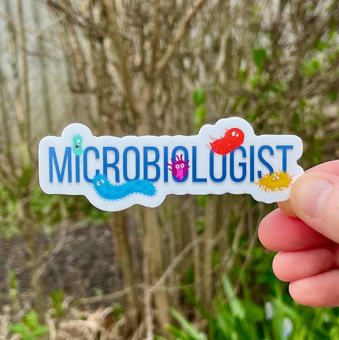 Microbiology and Bacteria Sticker for Phd Student & Research Lab ...