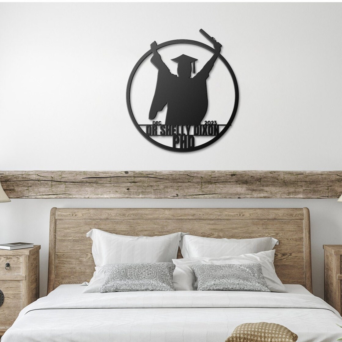 Phd Graduation Metal Sign for MA Edd Phd Gift - Etsy