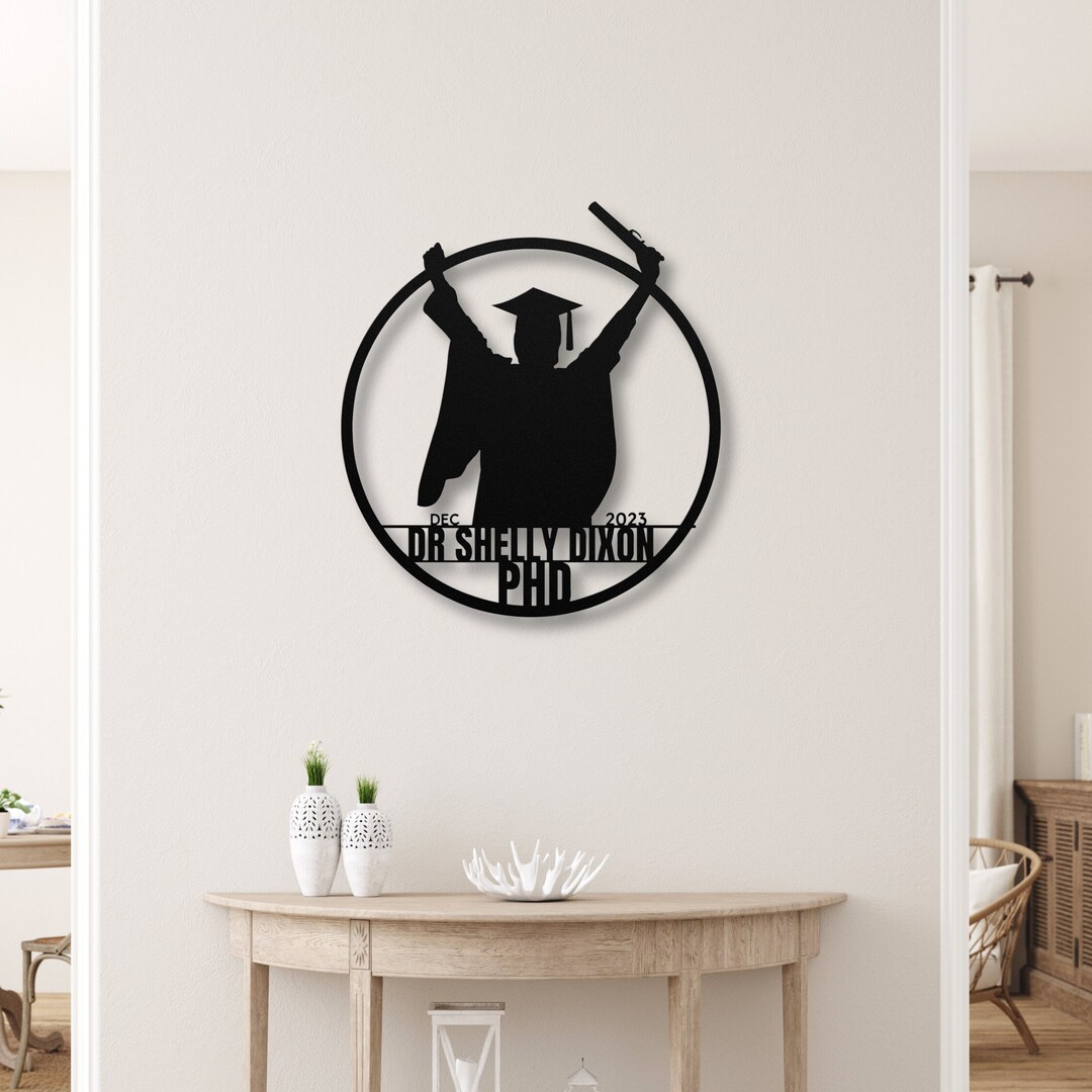 Phd Graduation Metal Sign for MA Edd Phd Gift - Etsy