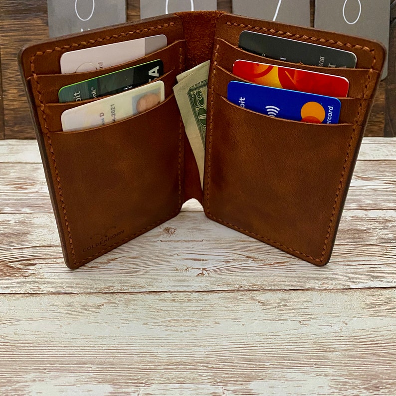 Personalized Black Leather Wallet Made From Full-grain Leather - Etsy