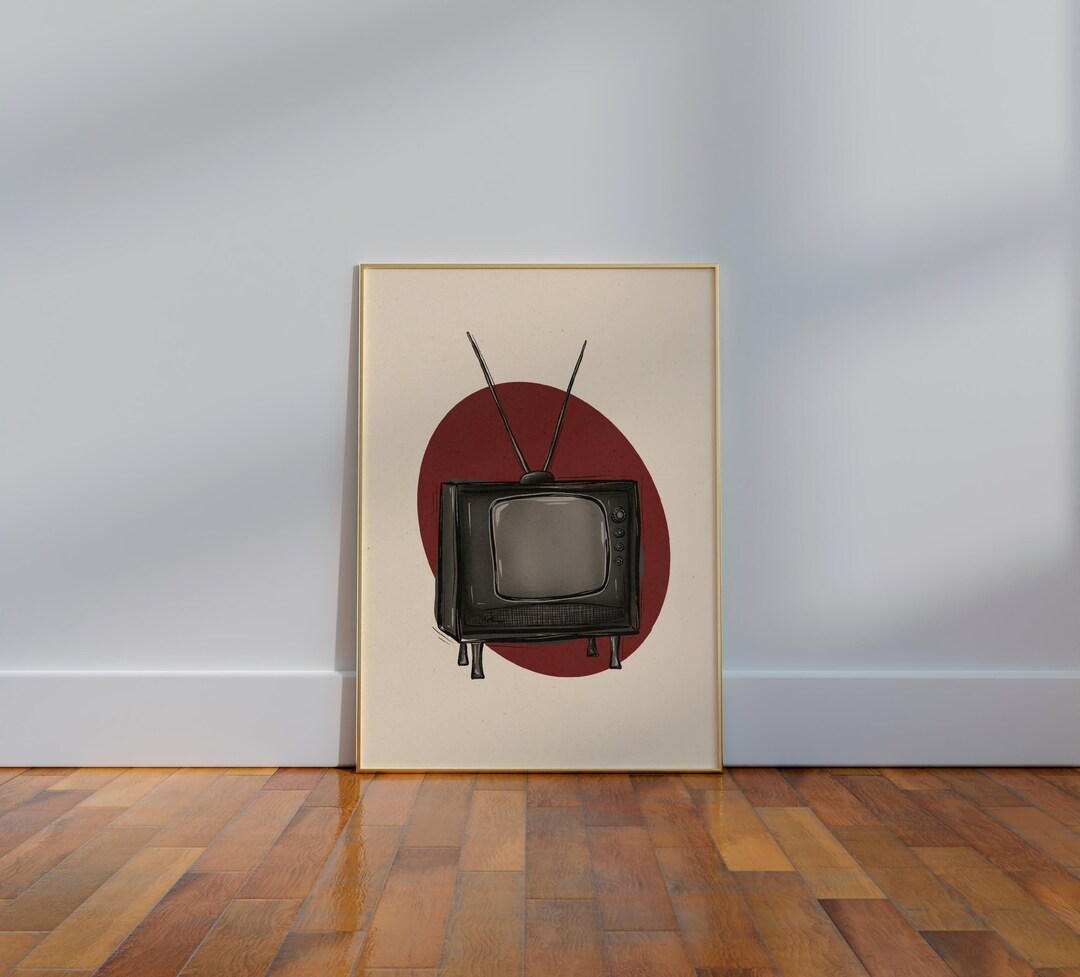 Retro Tv: Classic 1960s Television Art Print - Etsy