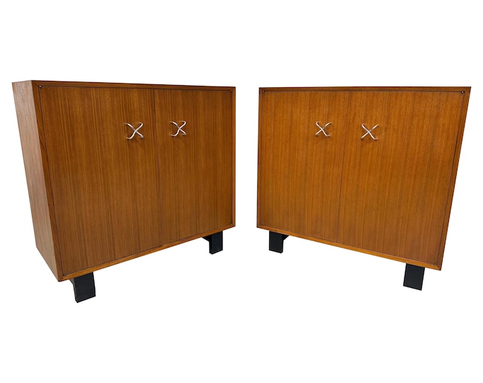Mid-century Modern George Nelson for Herman Miller Walnut Cabinets ...