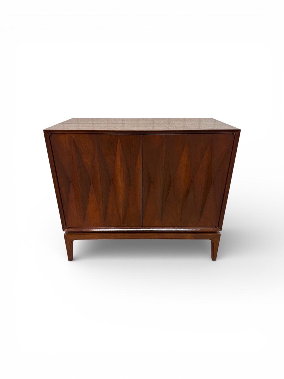 Mid-century Modern Albert Parvin Style Walnut Bachelor Chest - Etsy