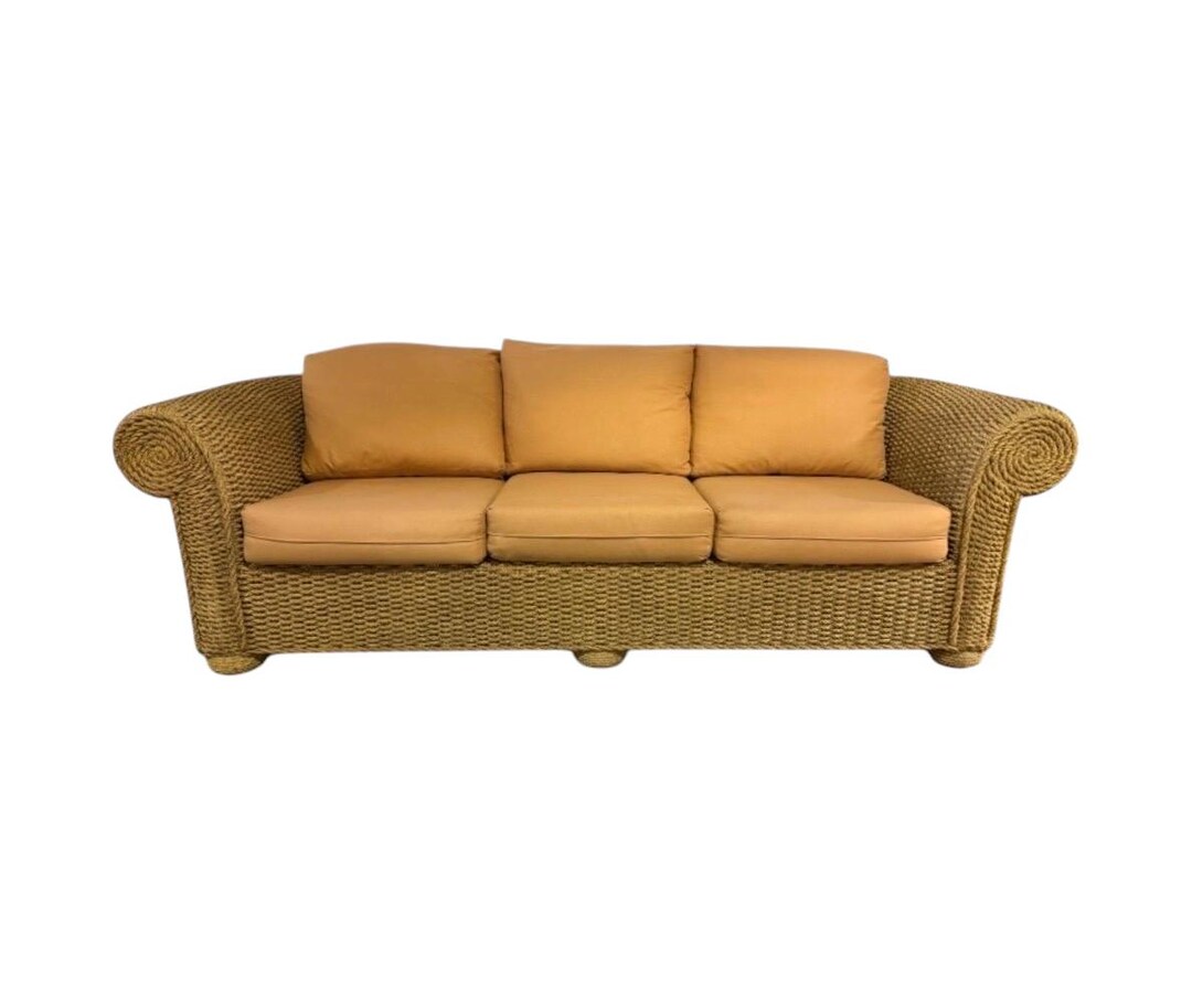 Vintage Ralph Lauren Woven Rope Sofa - Etsy