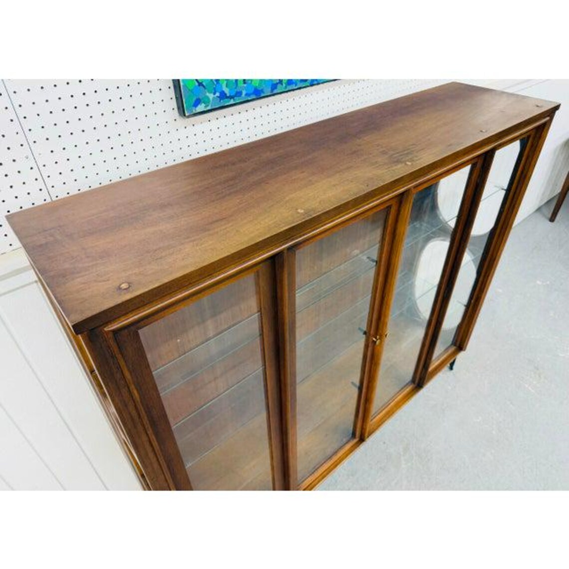 Mid-century Modern Kent Coffey Perspecta Walnut Display Cabinet - Etsy