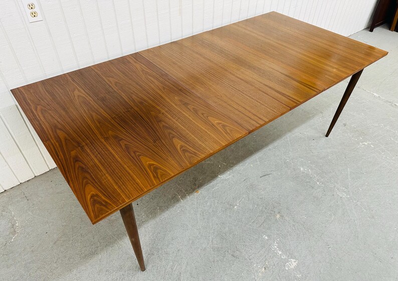 Mid-century Modern Walnut Dining Table - Etsy