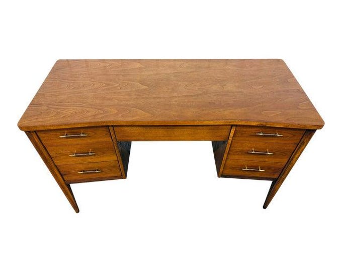 Mid-century Modern Broyhill Saga Walnut Writing Desk - Etsy