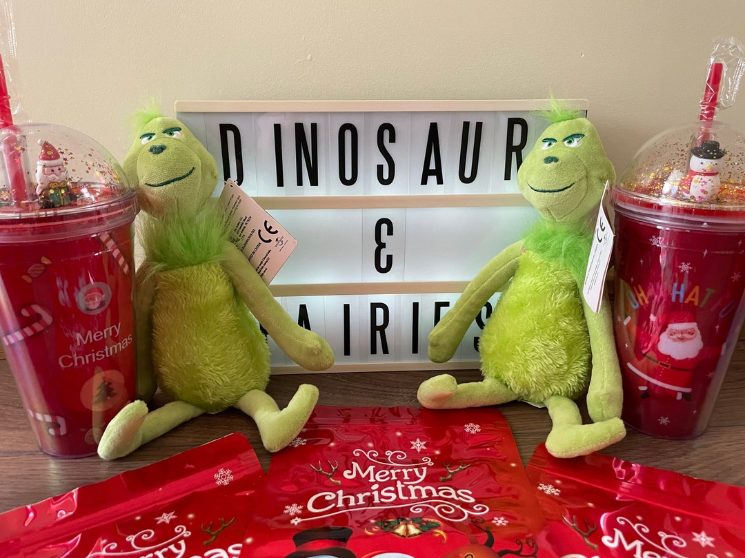 The Grinch Teddies, Personalised Grinch Plush Toy , Merry Grinchmas ...