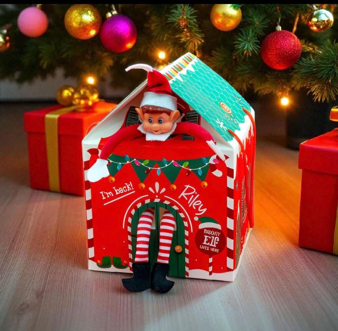 Elf Arrival Letter Box , Elf Post Box , Elf is Back House Box Fully ...