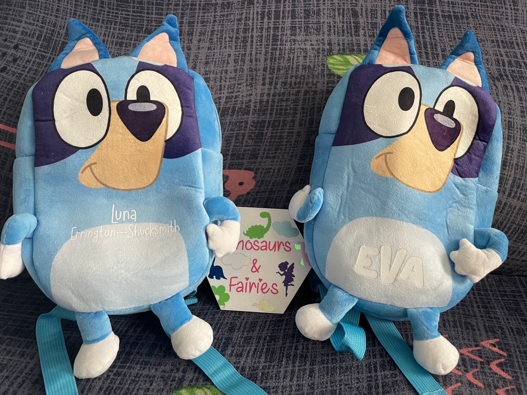 Bluey and Bingo Personalised Backpack, , Little Bluey Fans Personalised ...