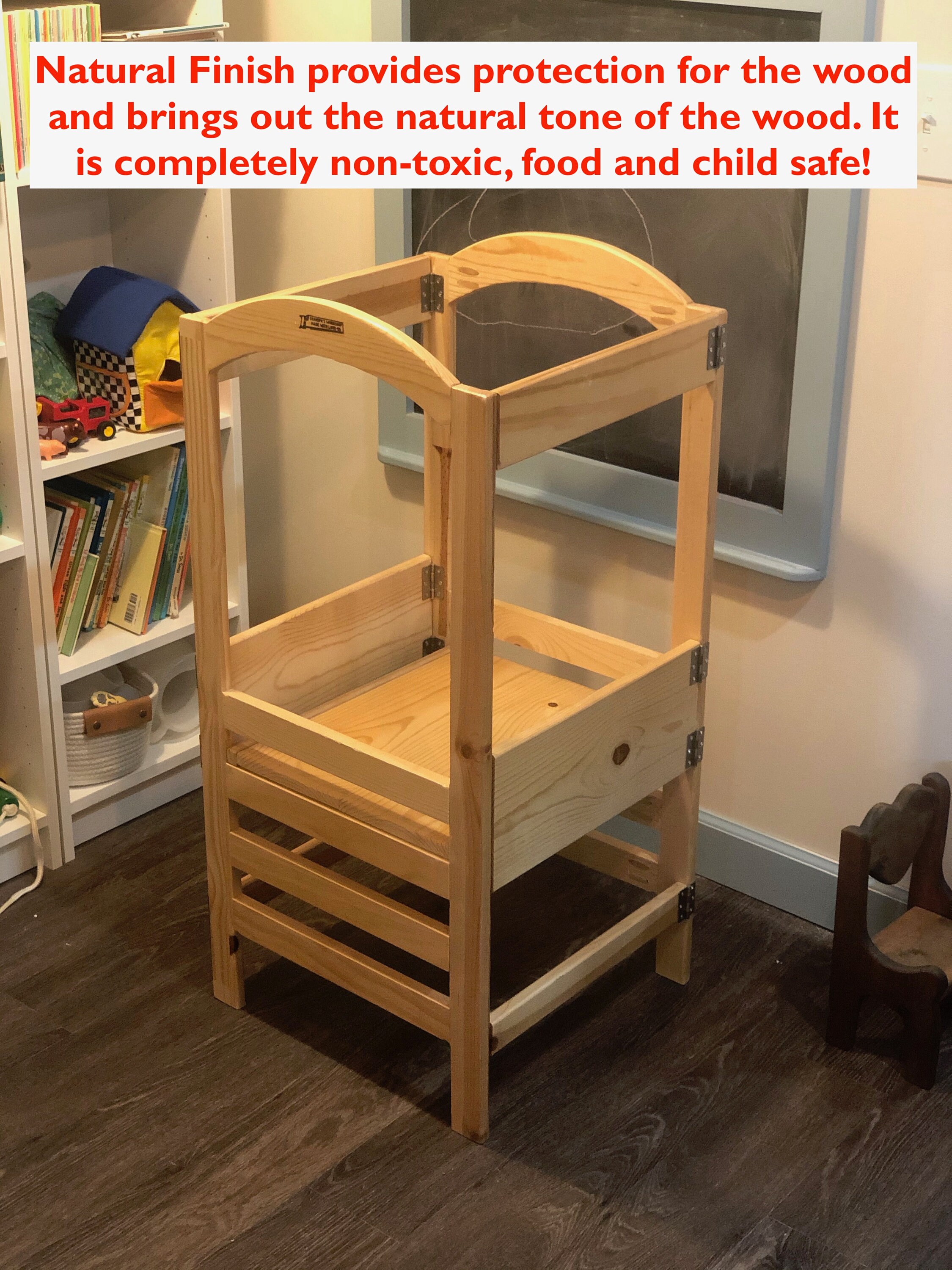 Foldable Kitchen Helper Toddler Step Stool Kitchen Helper - Etsy Canada