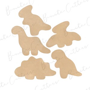 Dino Chicken Nugget Cookie Cutters- Set of 5 - Etsy