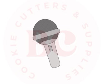 Microphone Cookie Cutter Singer Mic - Etsy