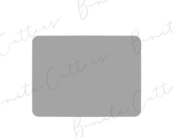 Rounded Corner Rectangle Cookie Cutter and Fondant Cutter and Clay ...