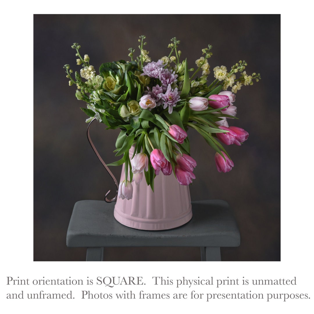 Picture of Assorted Spring Flowers Floral Fine Art Wall Portrait Home ...