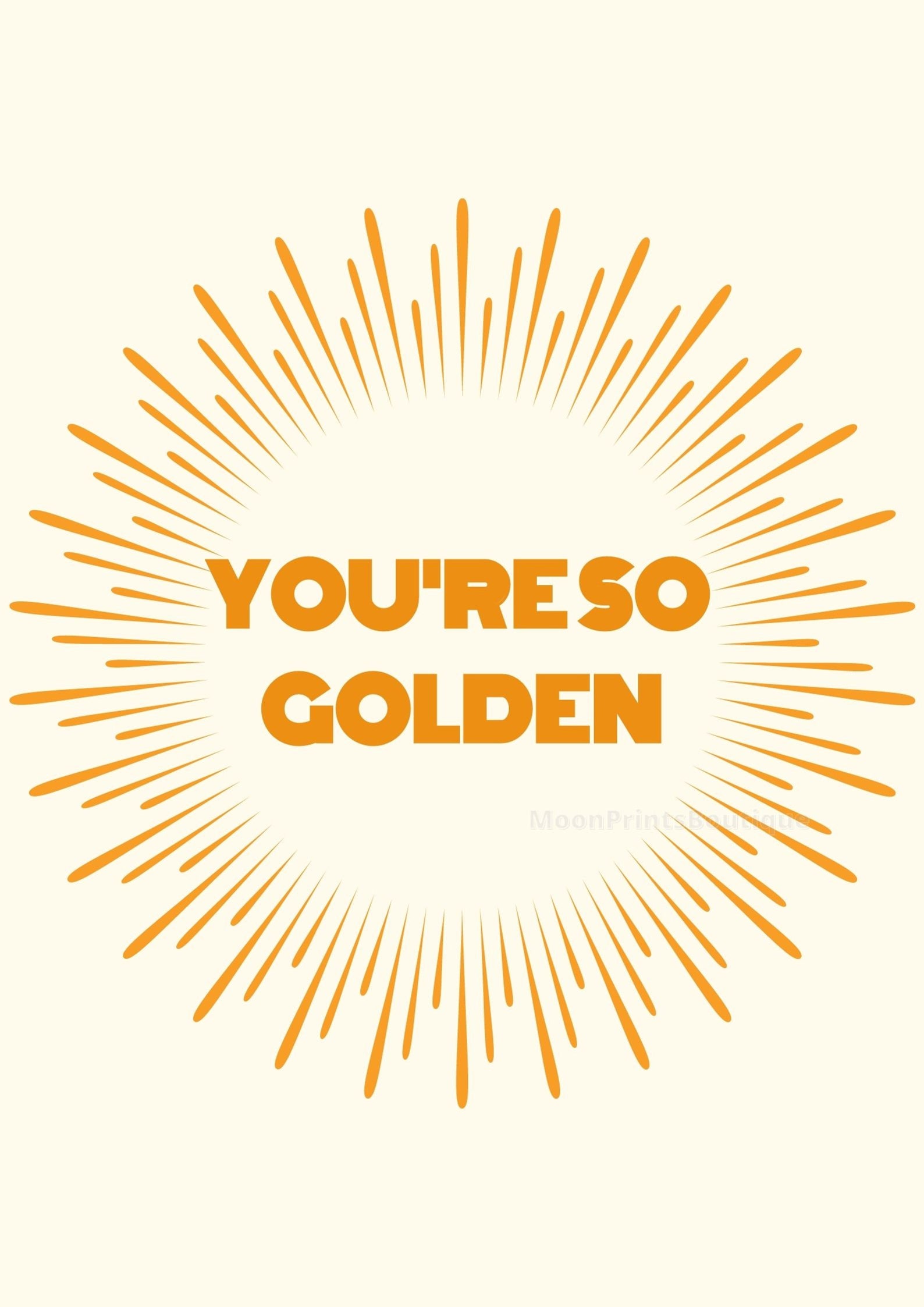You're so GOLDEN // HARRY STYLES quotes // Instant | Etsy
