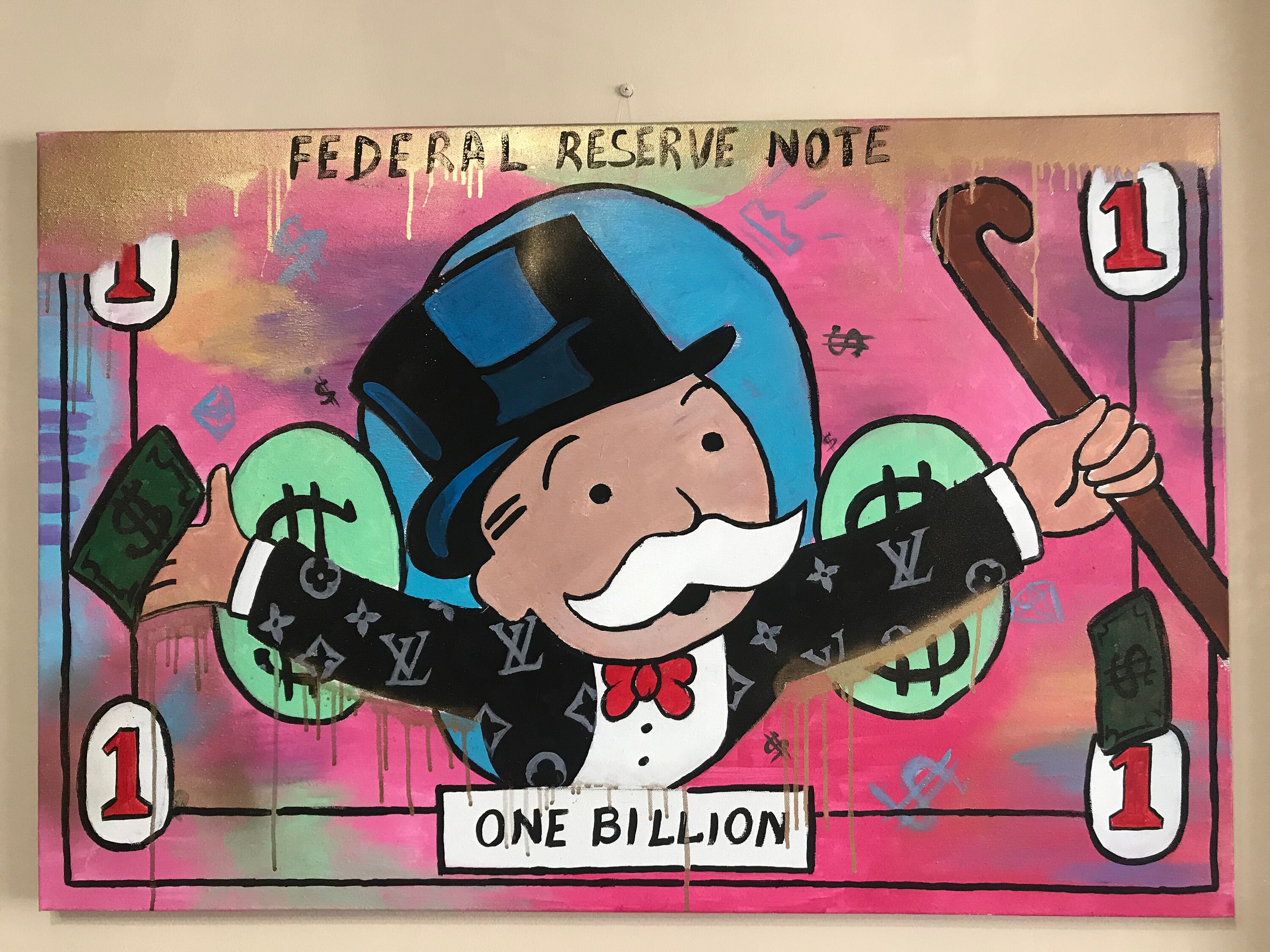 Monopoly Hand Made Acrylic Hand Art - Etsy