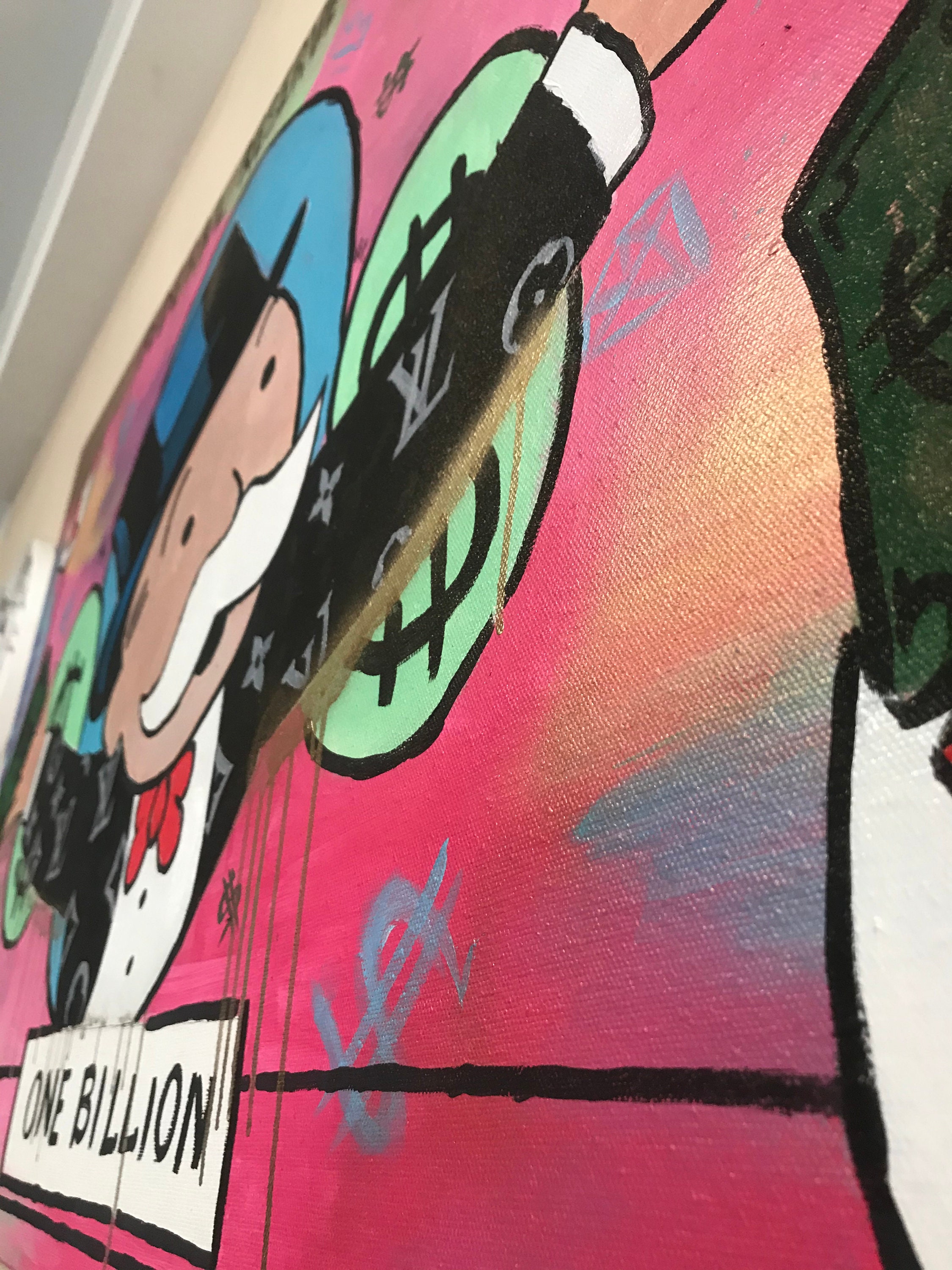 Monopoly Hand Made Acrylic Hand Art - Etsy