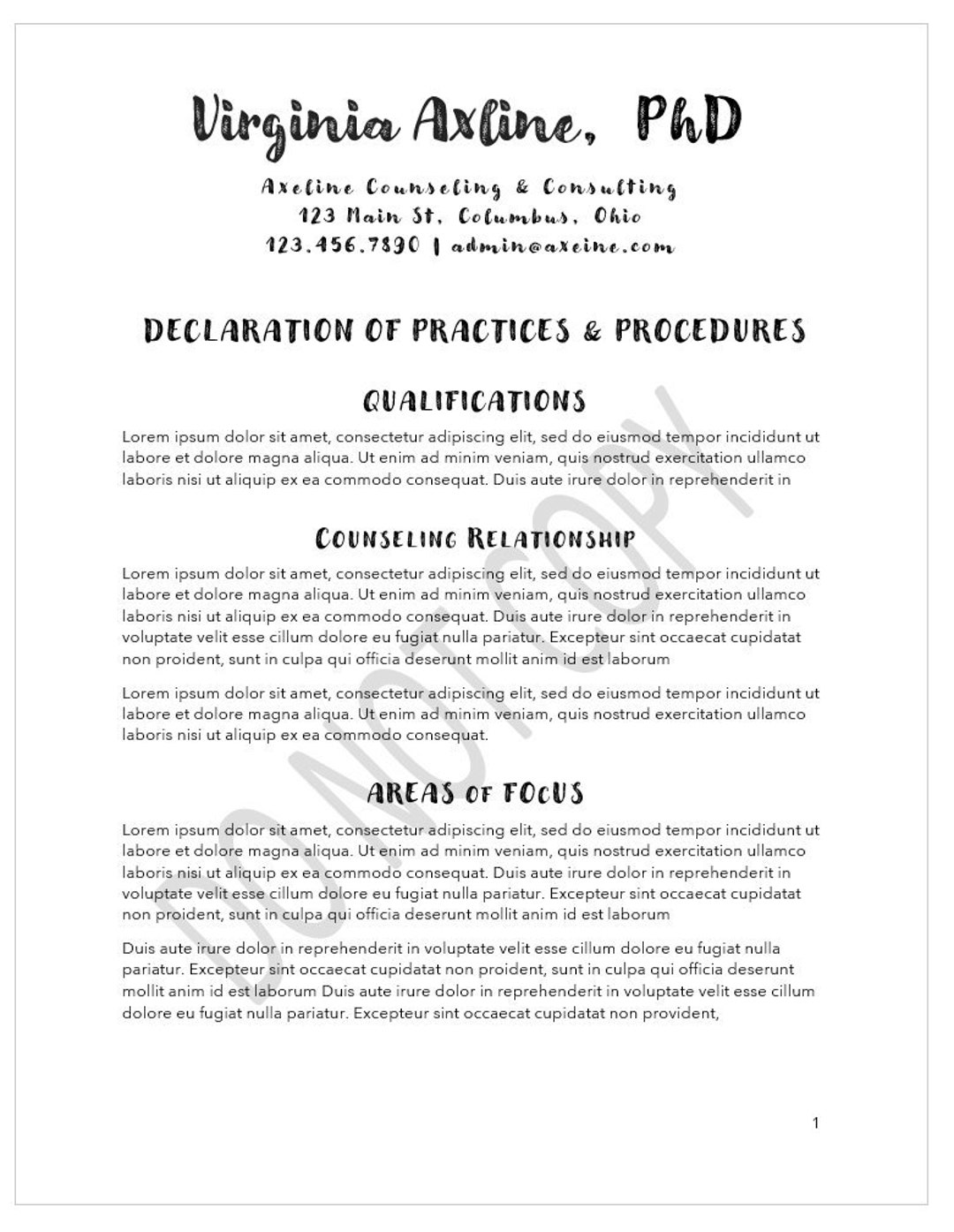 Mental Health Professional Intake Forms Template Bundle | Professional ...