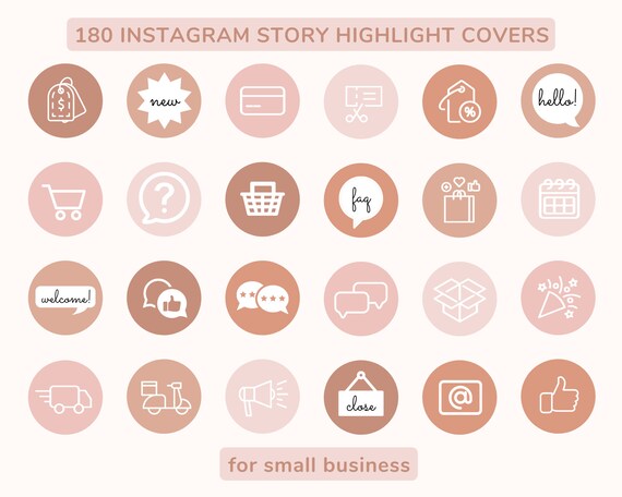 Small Business Instagram Highlight Covers Aesthetic - Etsy India