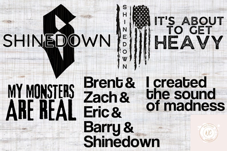 Shinedown Svg Shinedown Lyrics Shinedown Bundle Pack - Etsy