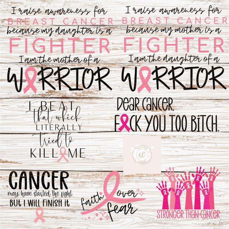 Cancer Warrior Svg - Etsy