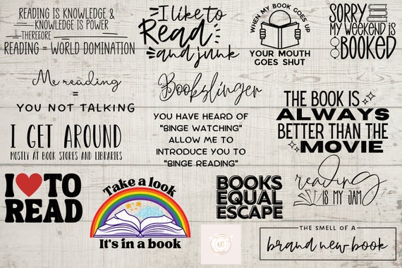 Reading Svg I Love Reading Svg Book Nerd Svg Reading - Etsy