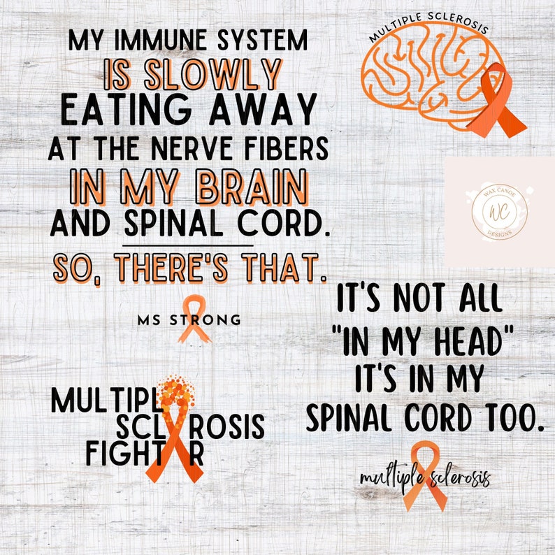 Multiple Sclerosis Awareness Bundle Multiple Sclerosis - Etsy