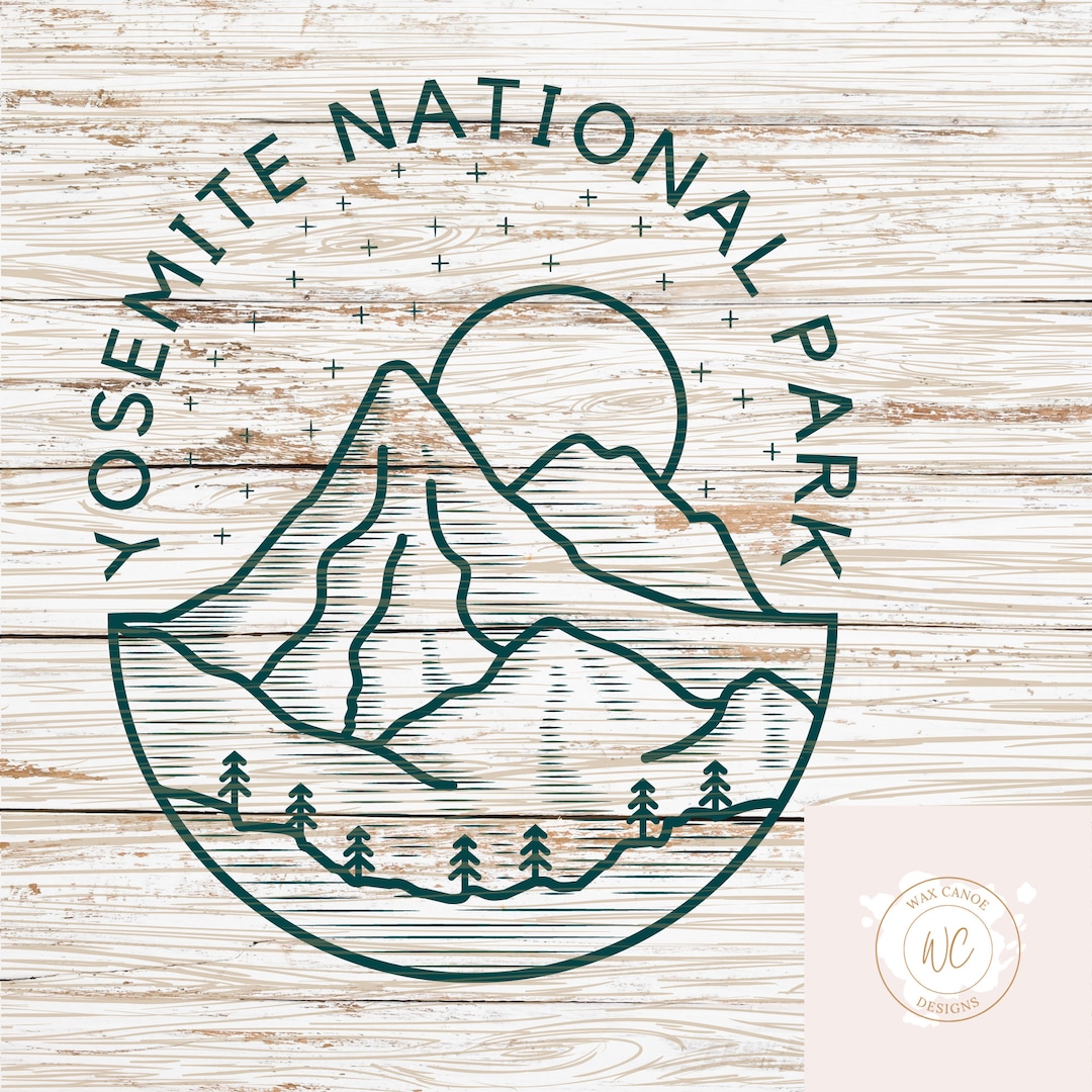 Yosemite Svg | Yosemite National Park Svg | Mountains Svg | Forest Svg ...