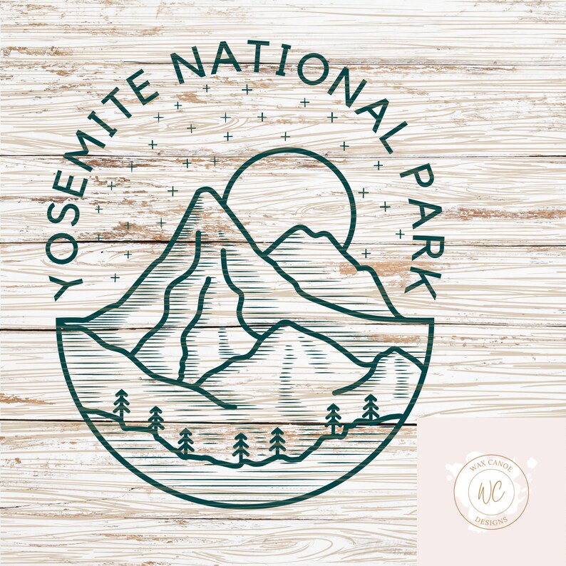 Yosemite Svg Yosemite National Park Svg Mountains Svg - Etsy