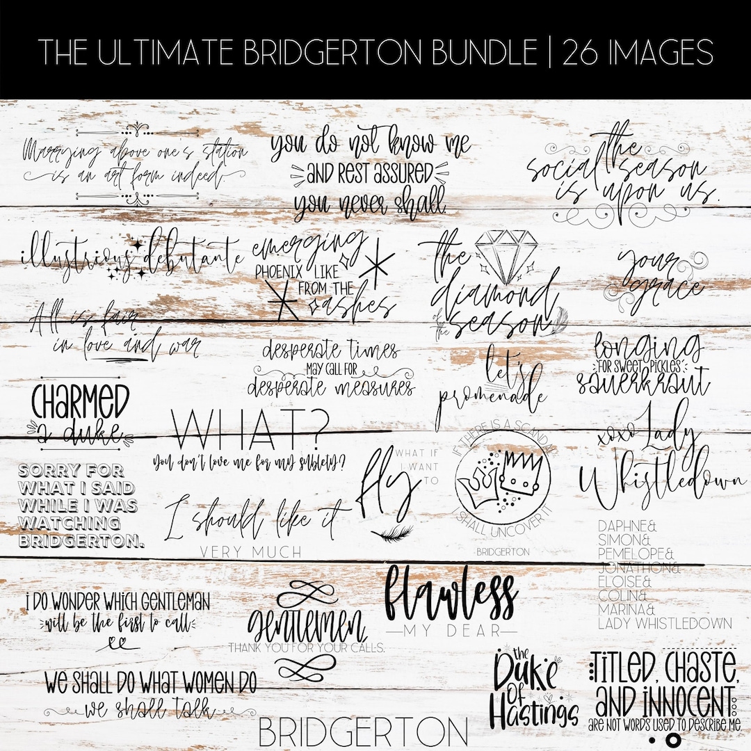 Bridgeton Bundle Svg Bridgerton Svg Bridgerton Png Bridgerton Ultimate ...