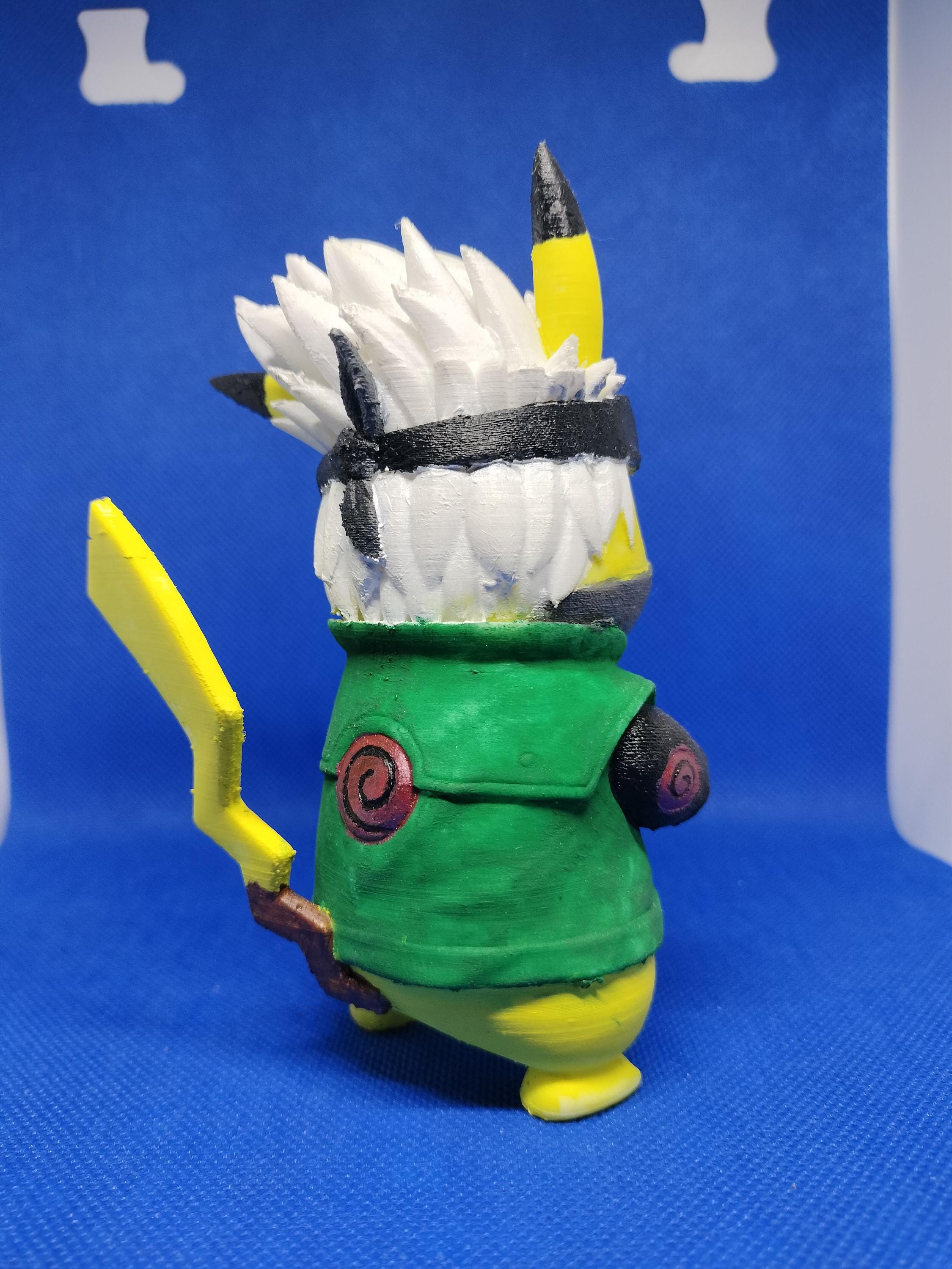 Custom 3d-printed Pikachu X Kakashi Figurine – Hand-painted - Etsy
