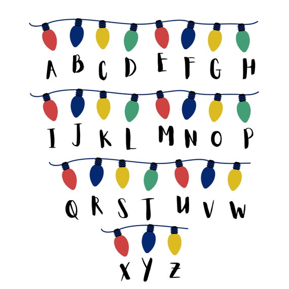 Stranger Things Christmas Lights Will SVG PNG PDF Digital - Etsy España