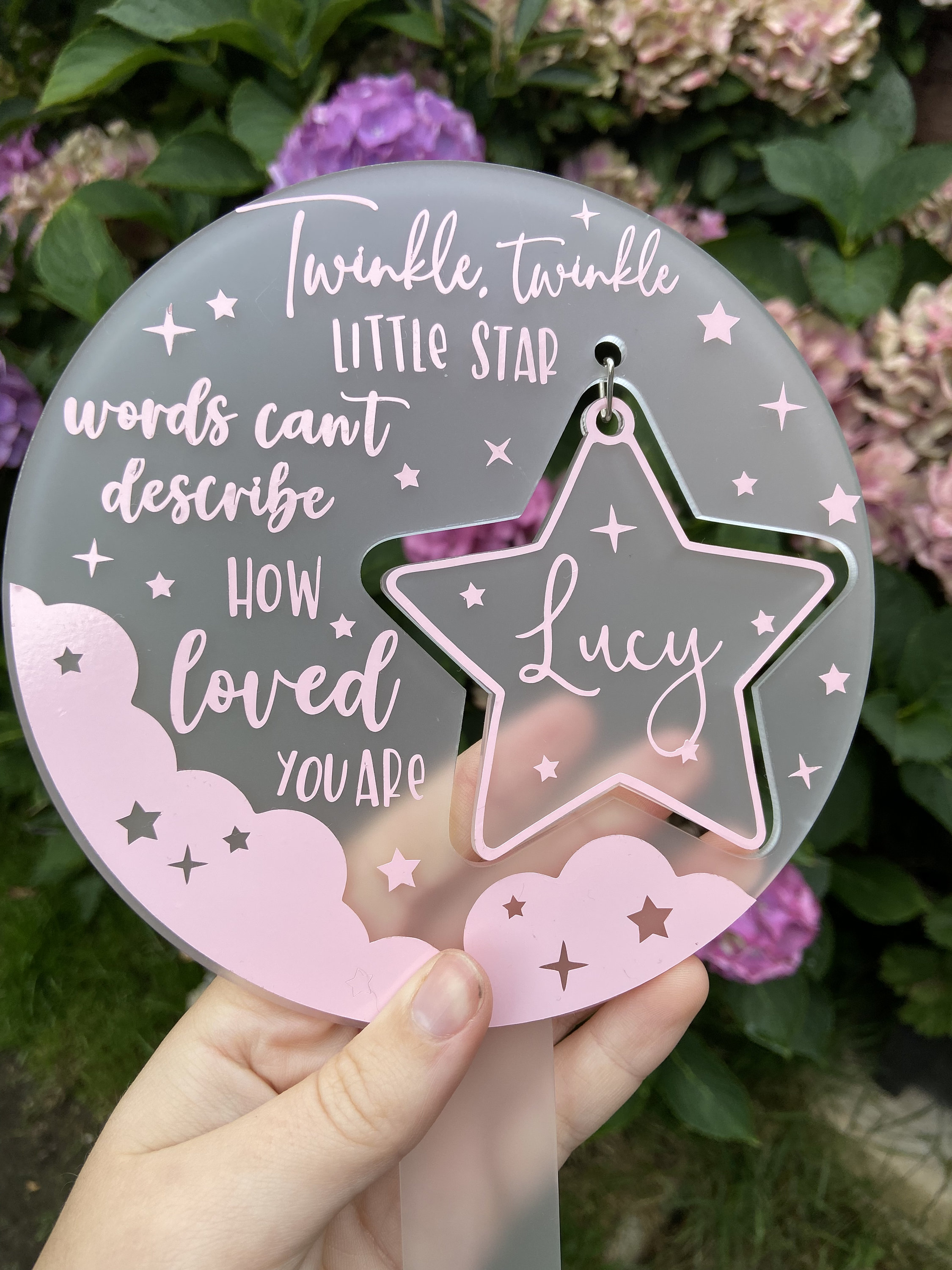 Memorial Grave Marker Stake Twinkle Twinkle Little Star - Etsy UK