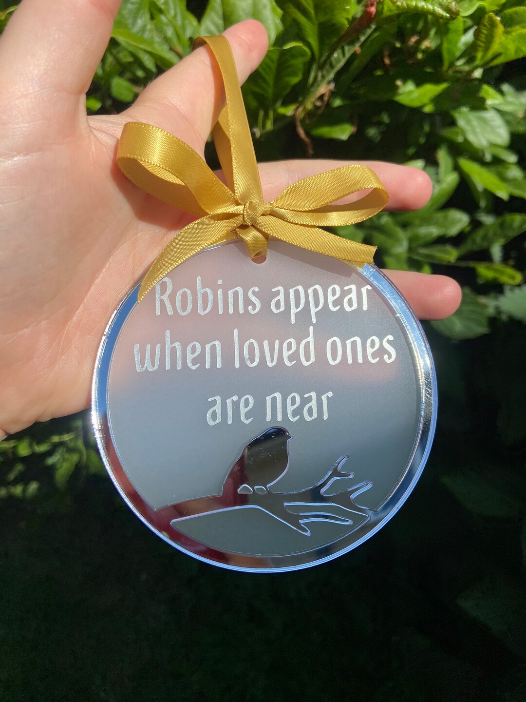 Memorial Bauble / Robins Appear When Loved Ones Are Near / Memorial ...