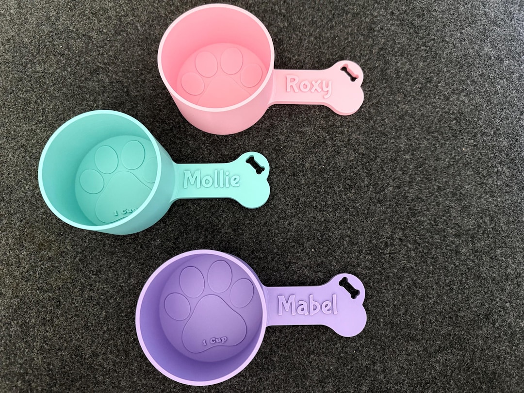 Custom Dog Food Scoop, Pet Kibble Scoop, Dog Food Measuring Cup With ...