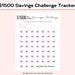 500 Money Savings Tracker Printable | Money Challenge | Save 500 in 30 ...