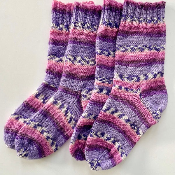 Hand Knitted Socks - Etsy